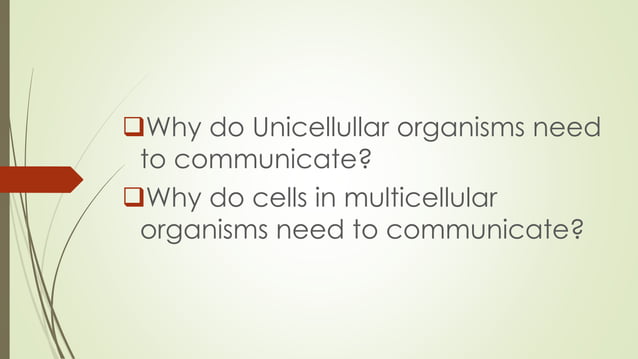 Cellular communication in multicellular organisms | PPTX | Biological ...