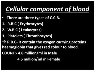 Cellular compound of blood from vivek ku | PPT
