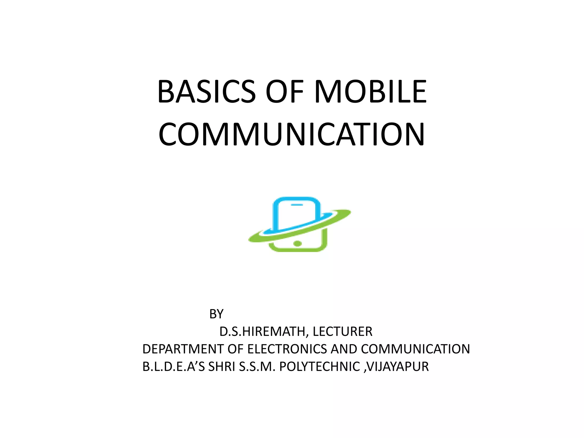 Cellular concept in mobile communication | PPTX