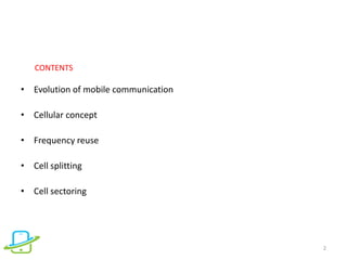 Cellular concept in mobile communication | PPTX