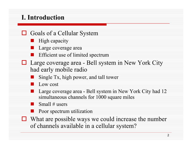 Cellular concepts | PDF