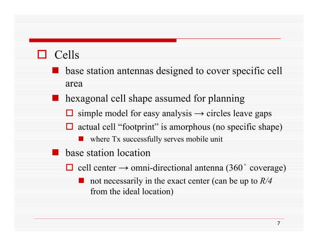 Cellular concepts | PDF
