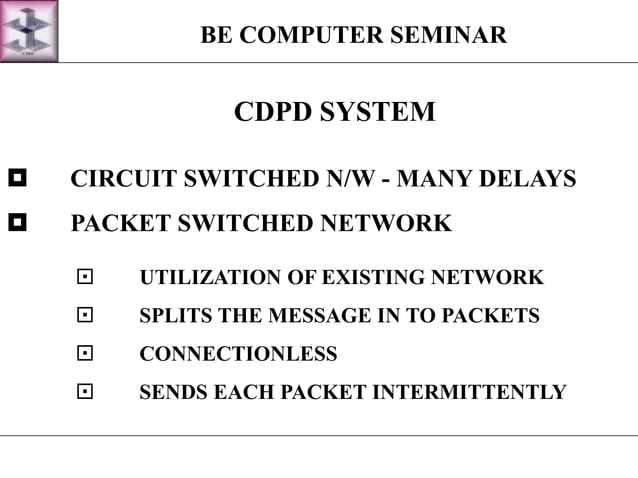 Cellular Digital Packet Data.ppt | Computer Networking | Computing