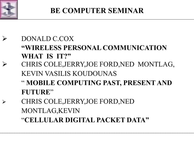 Cellular Digital Packet Data.ppt | Computer Networking | Computing