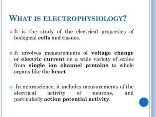 Cellular electrophysiology | PDF