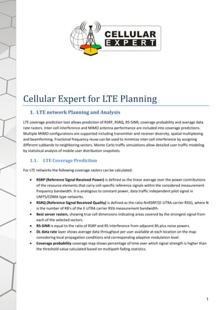 Cellular expert for lte planning 2 | PDF