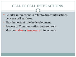 Induction and cellular interaction.pptx for graduate students | PPTX