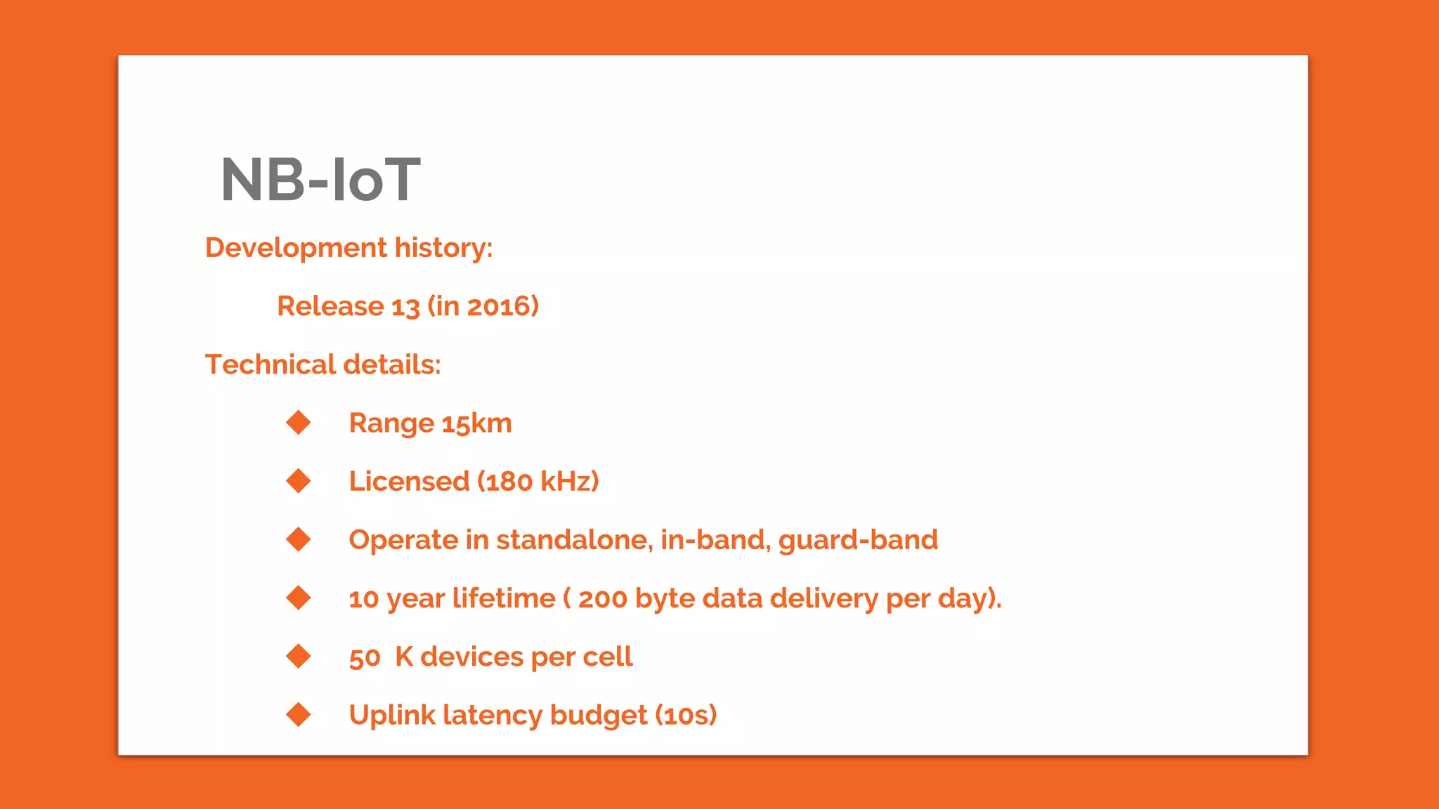 Mobile IoT Network :Current Status and Future Evolution | PPT