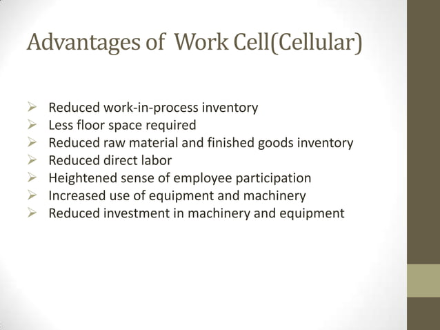 Cellular layout/Manufacturing | PPTX