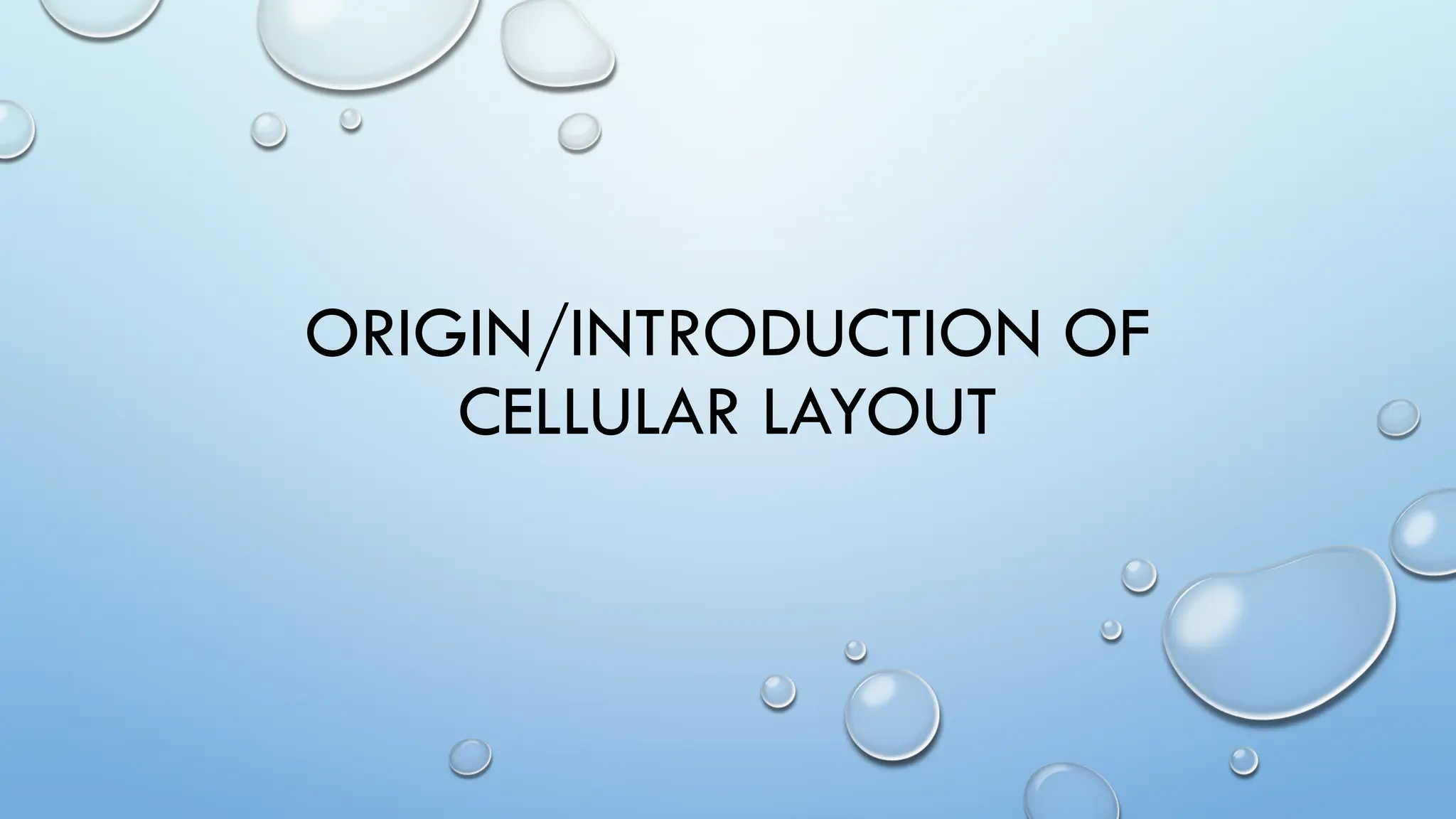 Cellular layout in production Management | PPTX