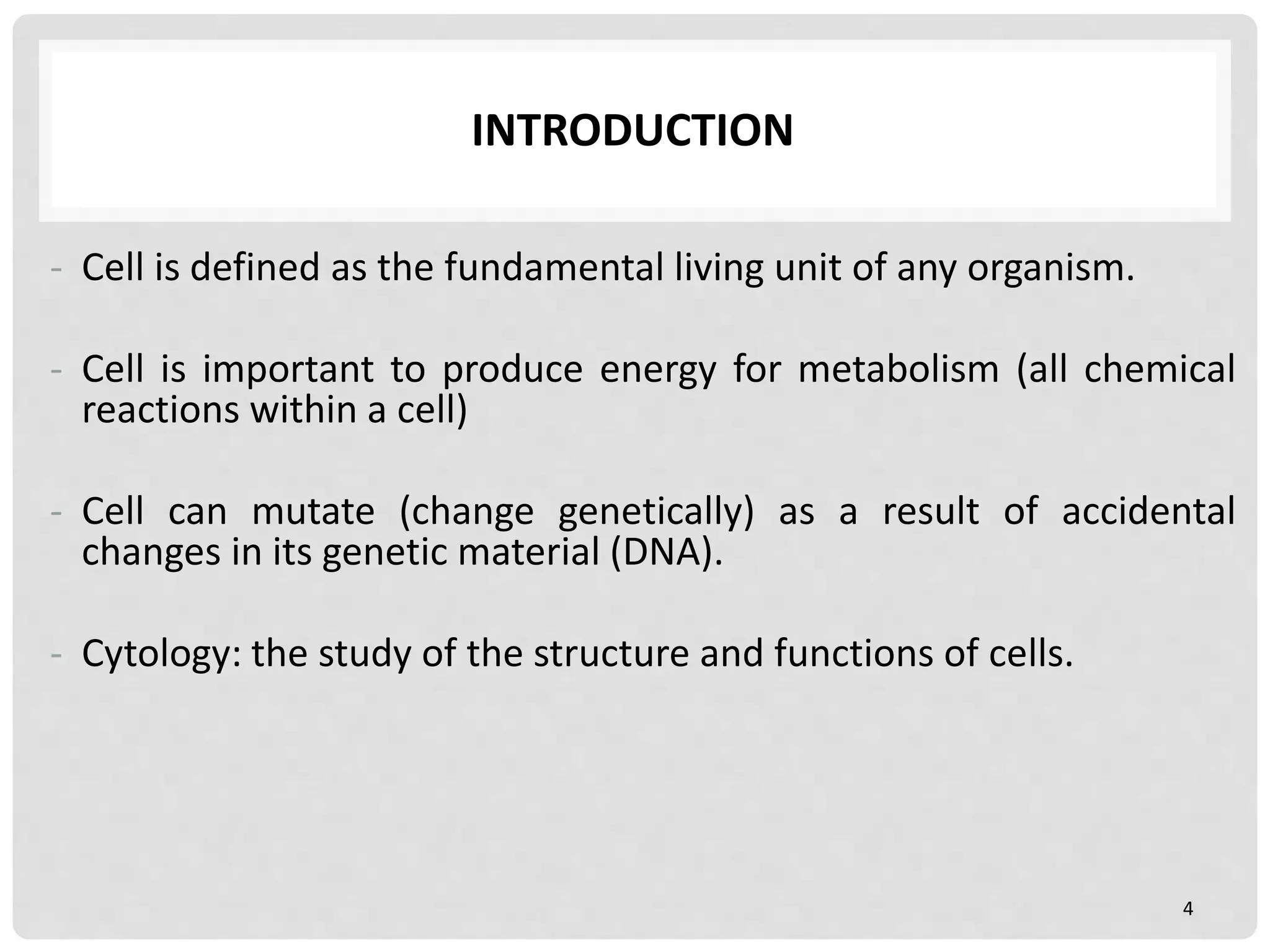 Cellular level of organization.pptx | Biological Sciences | Science