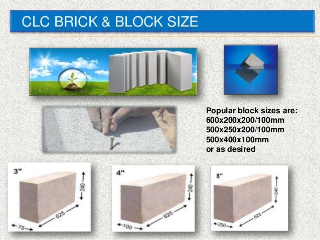 Cellular light weight concrete block CLC technology