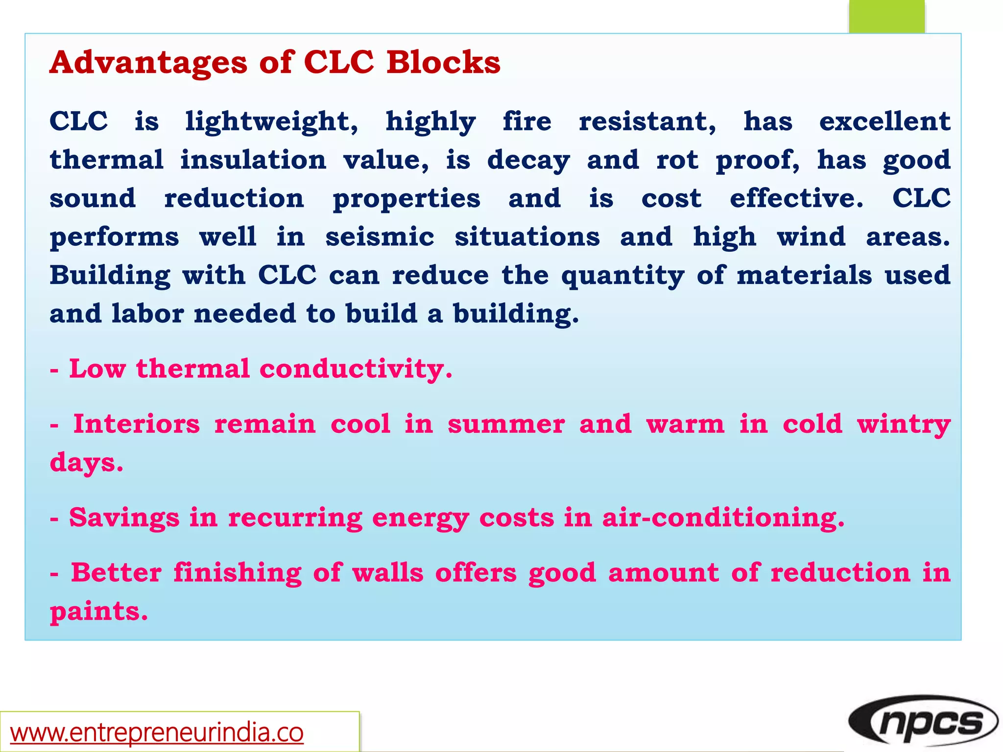 Cellular Lightweight Concrete Blocks, CLC Blocks Manufacturing Plant, Foamed Concrete Blocks ...