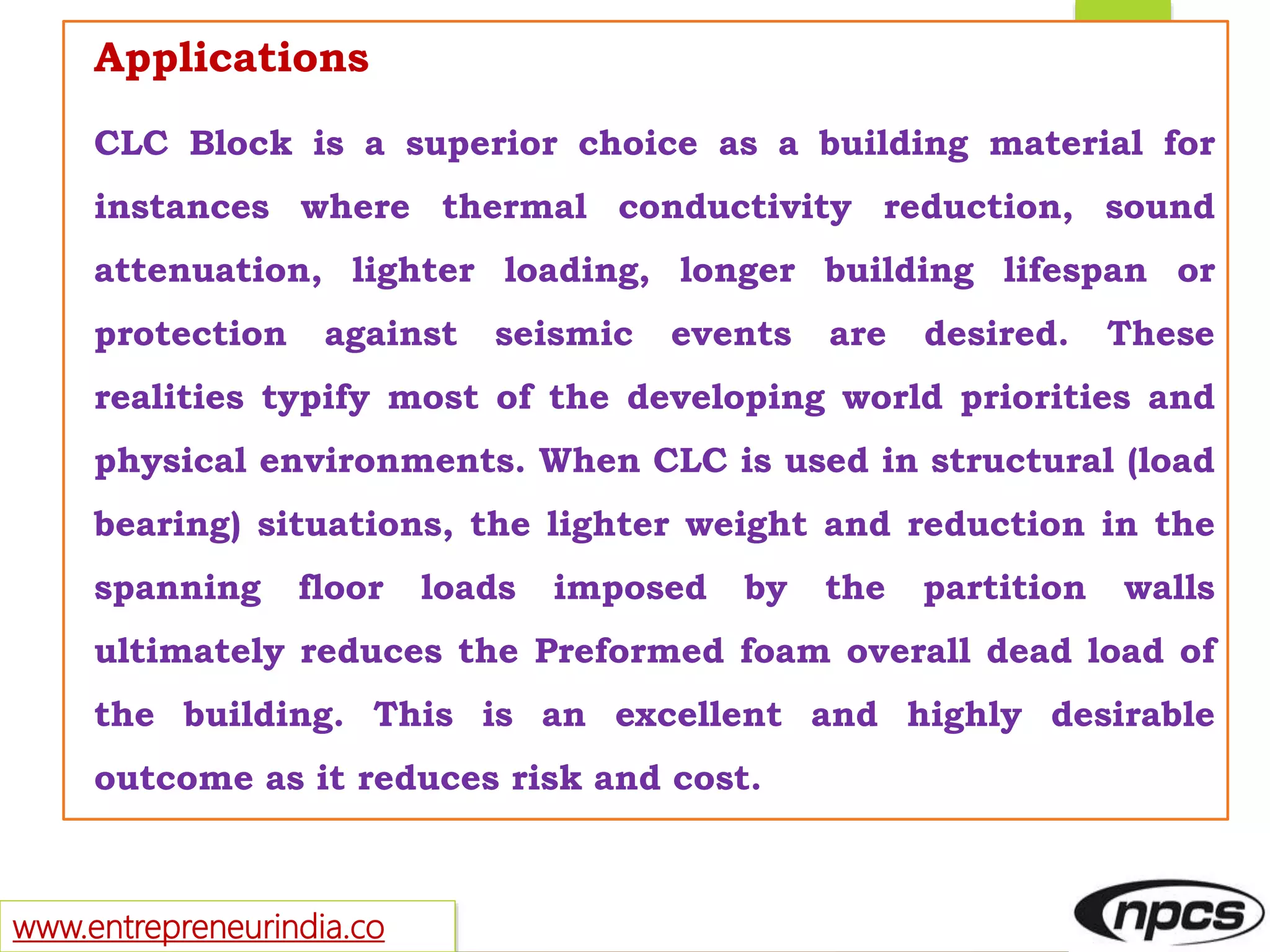 Cellular Lightweight Concrete Blocks, CLC Blocks Manufacturing Plant ...