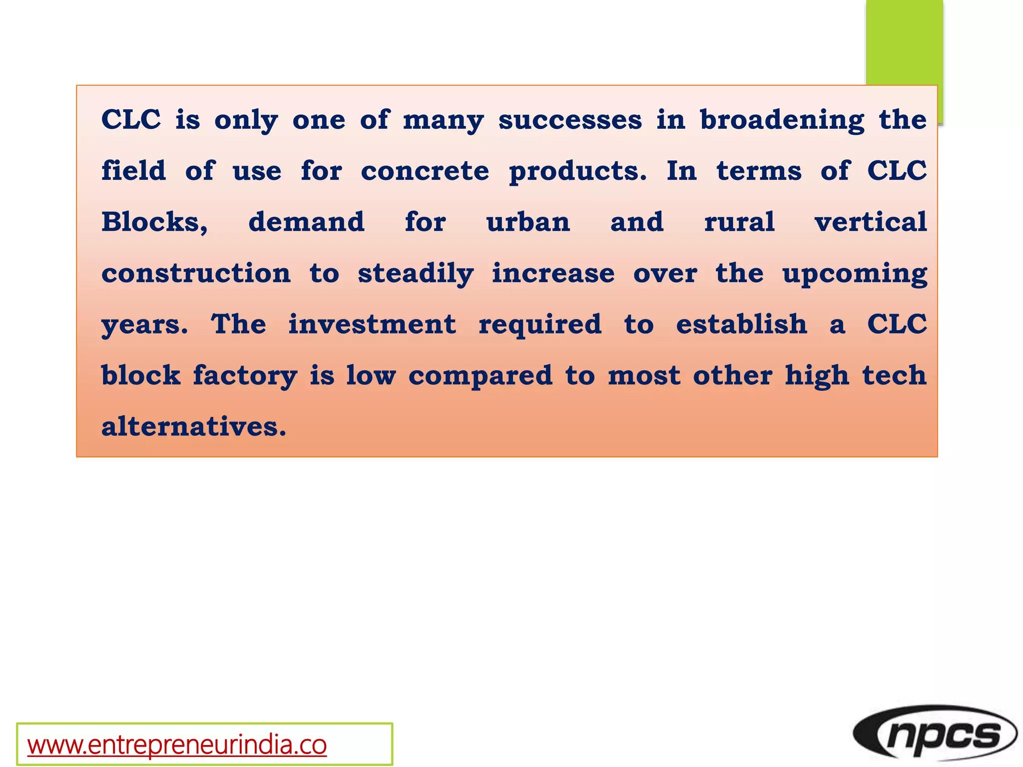 Cellular Lightweight Concrete Blocks, CLC Blocks Manufacturing Plant ...