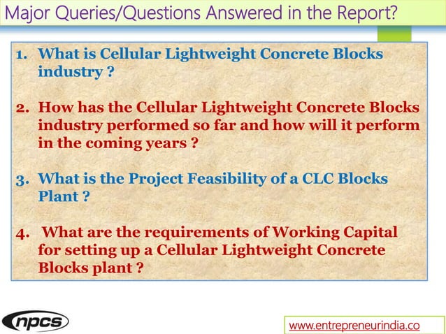 Cellular Lightweight Concrete Blocks, CLC Blocks Manufacturing Plant ...