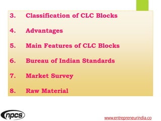 Cellular Lightweight Concrete Blocks, CLC Blocks Manufacturing Plant ...