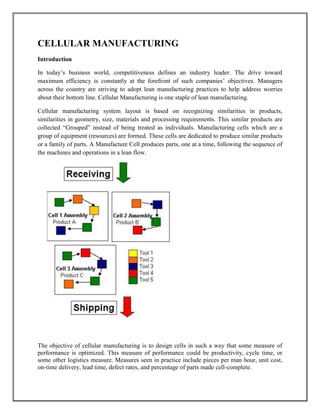 Cellular manufacturing | PDF