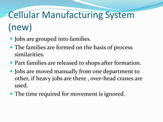 Cellular manufacturing | PPTX