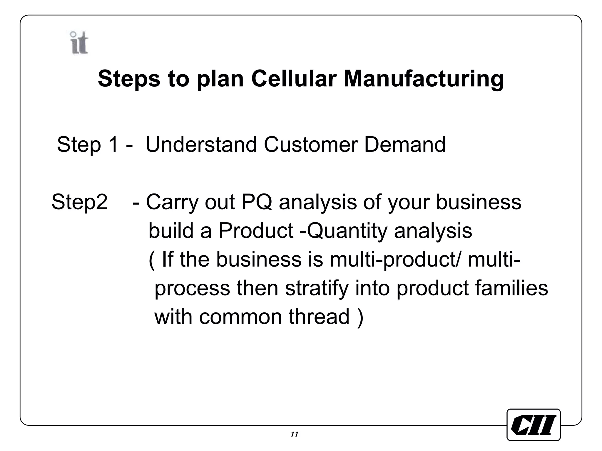 Cellular manufacturing | PPT