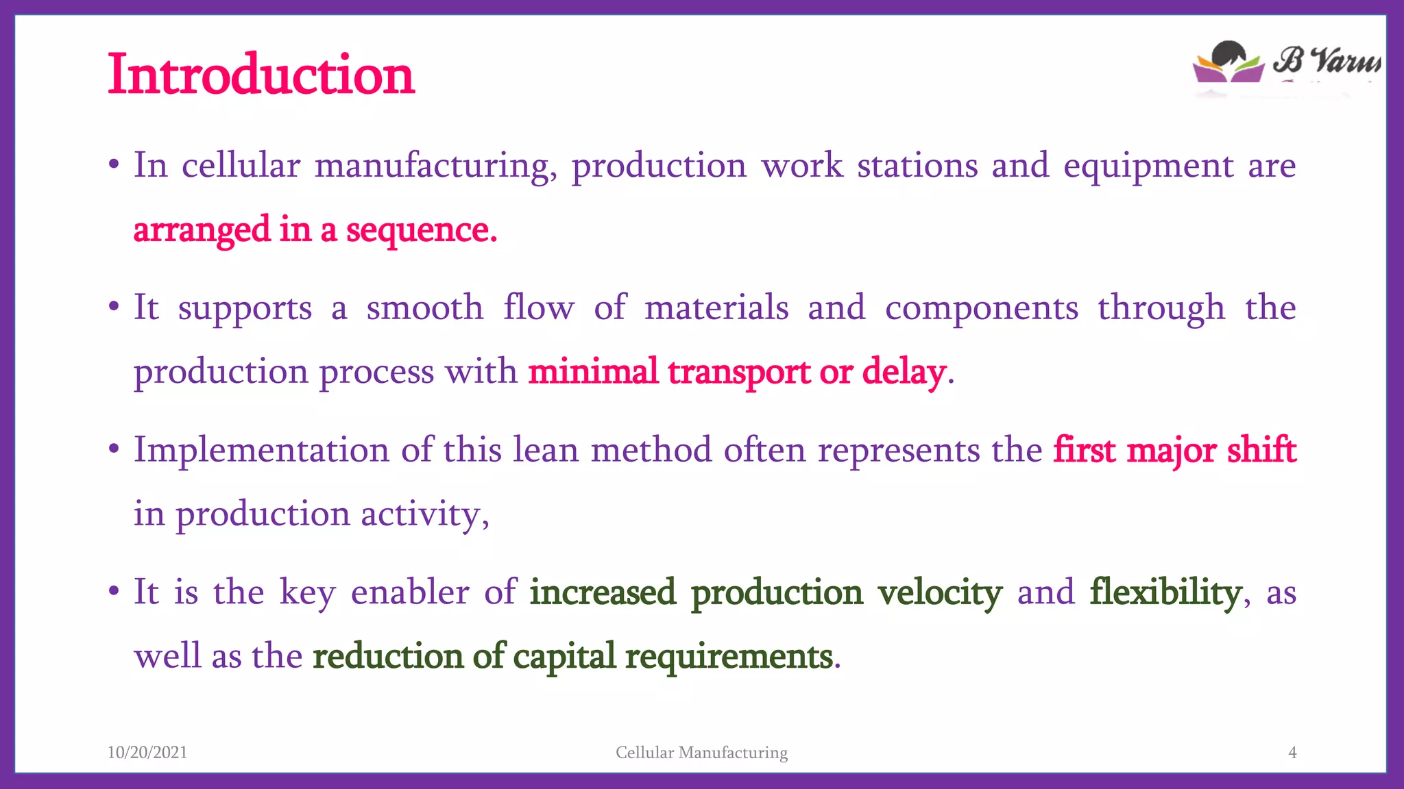 Cellular Manufacturing | PPT