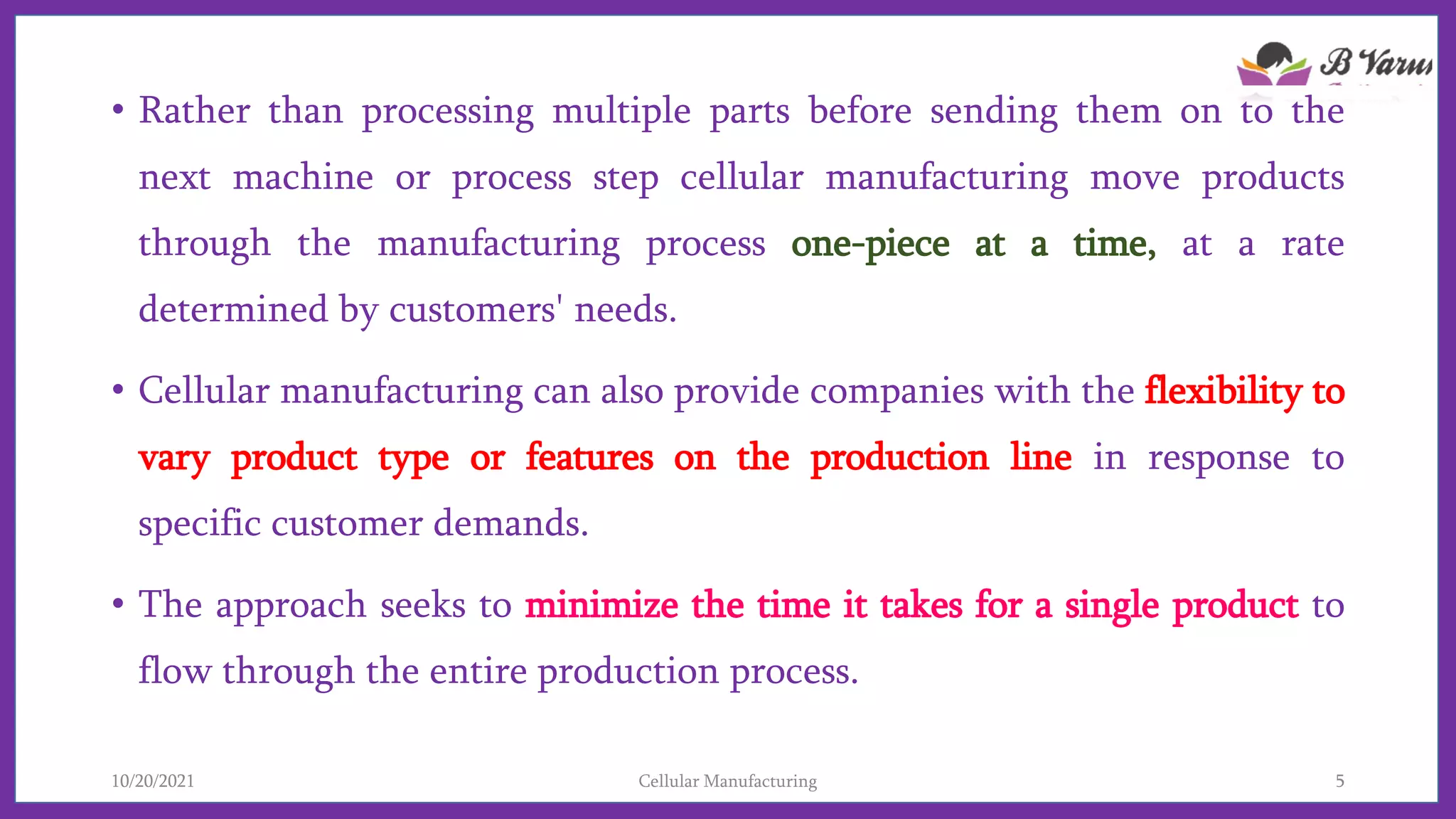 Cellular Manufacturing | PPT