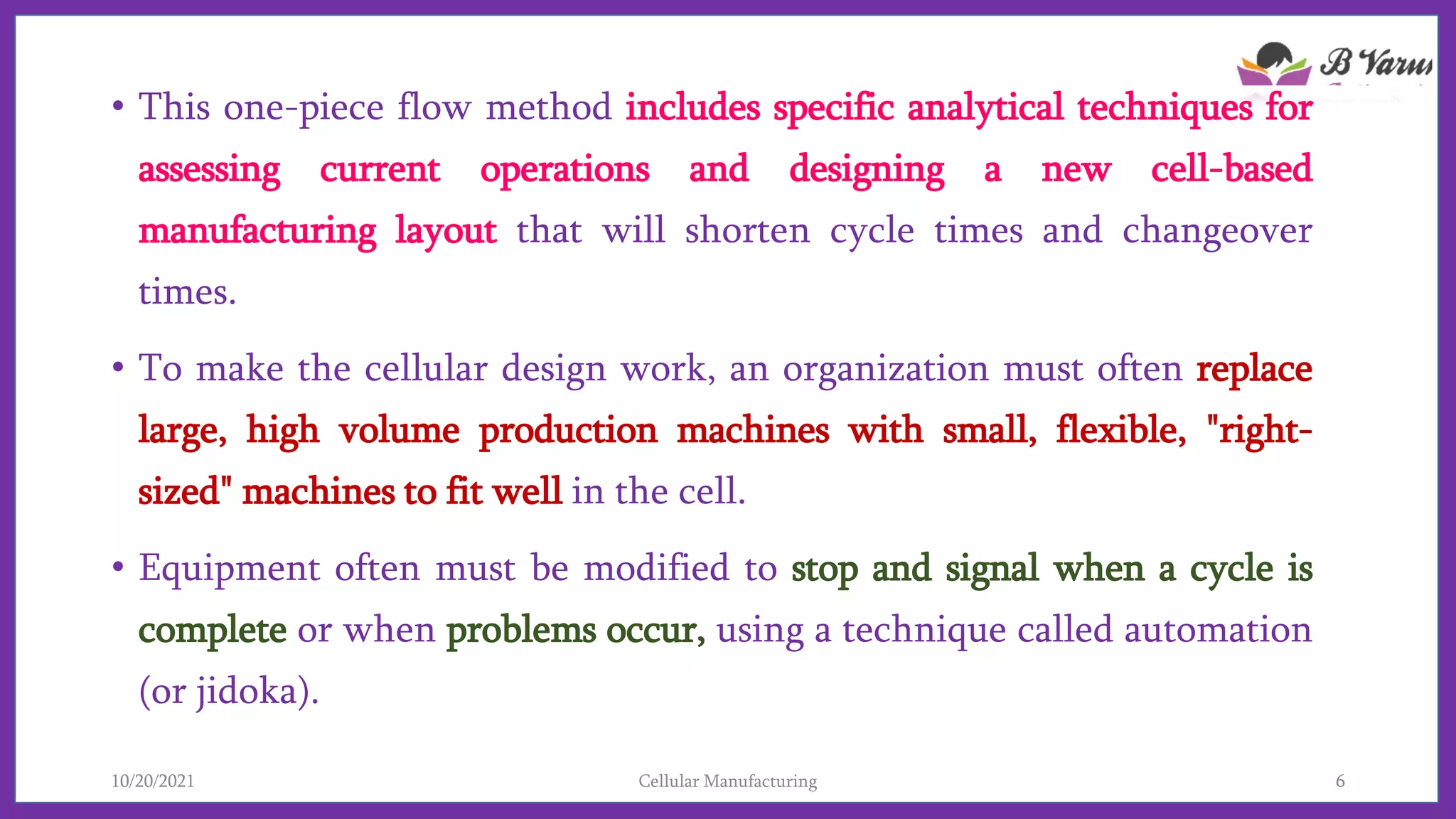 Cellular Manufacturing | PPT