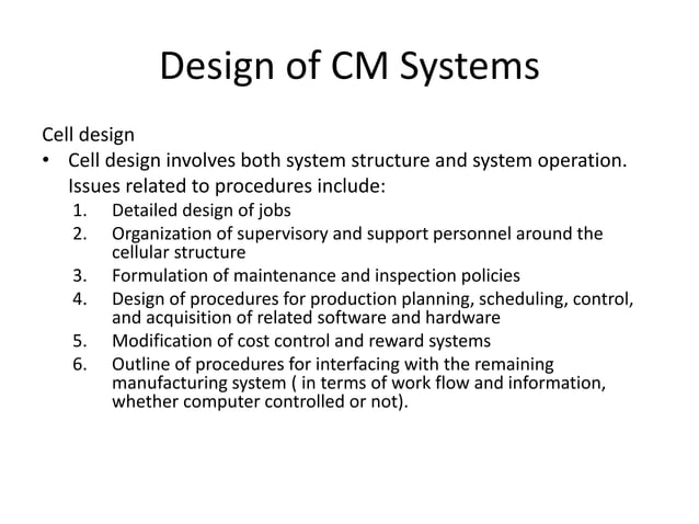 Cellular Manufacturing - Manufacturing Systems | PDF
