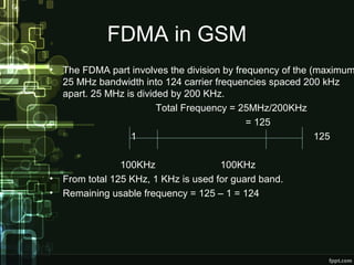 Cellular Mobile Communication Concept and GSM Frequency Band | PPT