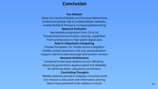 CellularMobileNetworkFINAL.Networkingpptx | PPTX