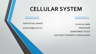 Cellular network system | PPTX