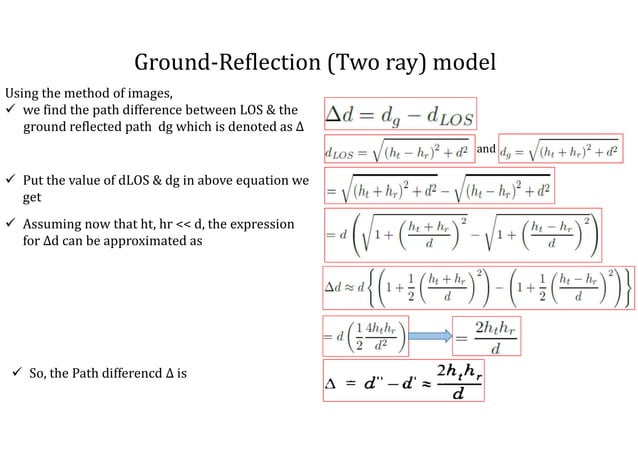 Cellular Network -Ground Reflectio (Two Ray) Model.pdf | Physics | Science