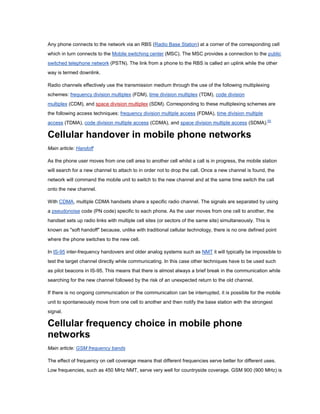 Cellular network wikipedia, the free encyclopedia | DOCX | Computer ...