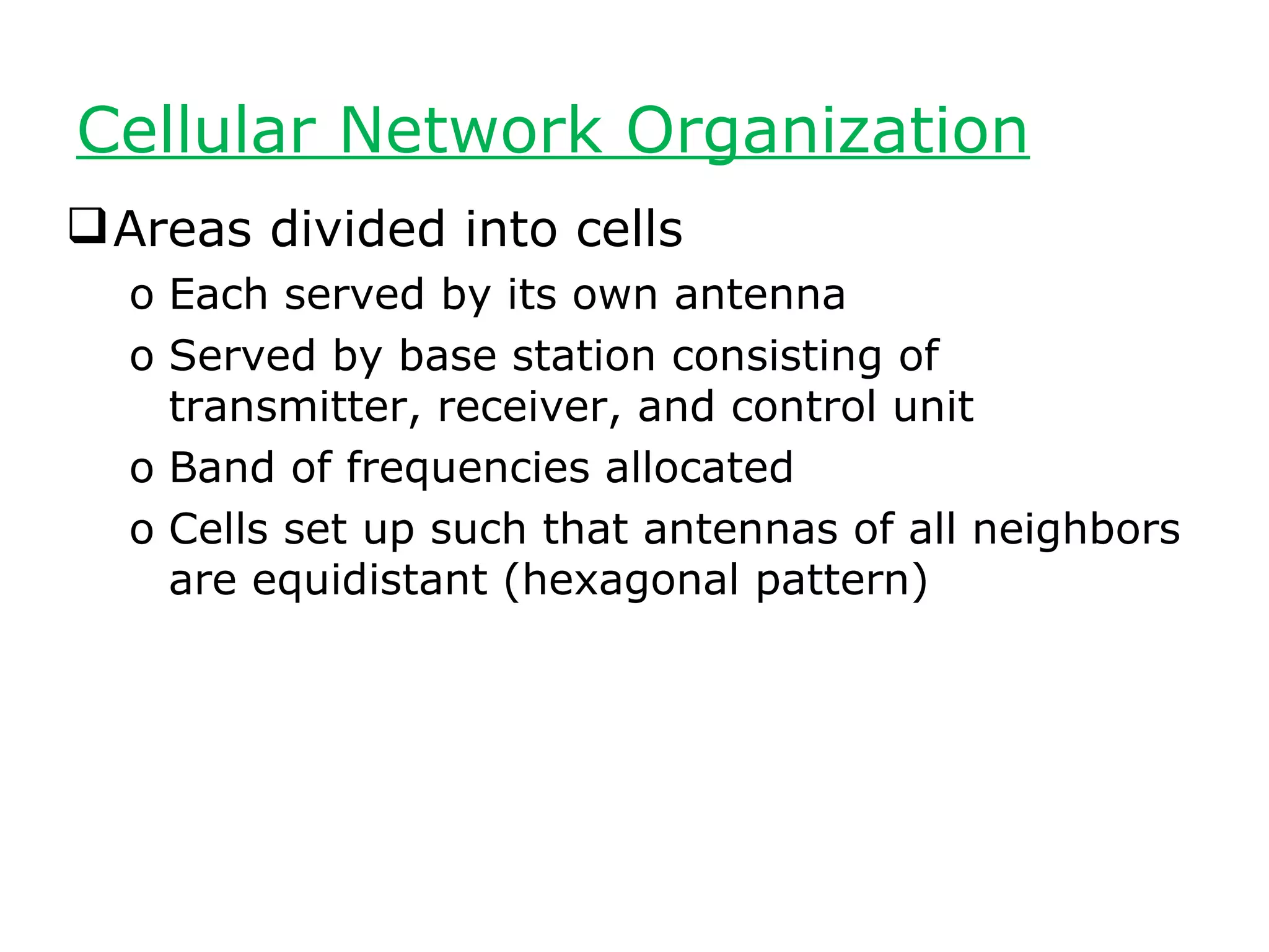 Cellular network,1st generation,2nd generation | PPT