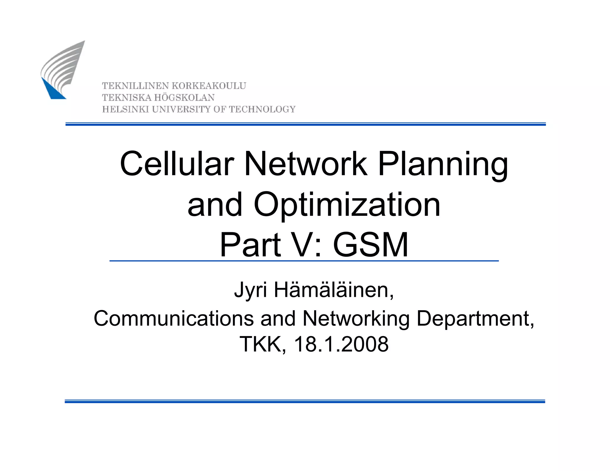 Cellular Network Planning And Optimization Part5 Ppt