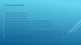 Cellular network planning process for in building coverage using simulation | PPT