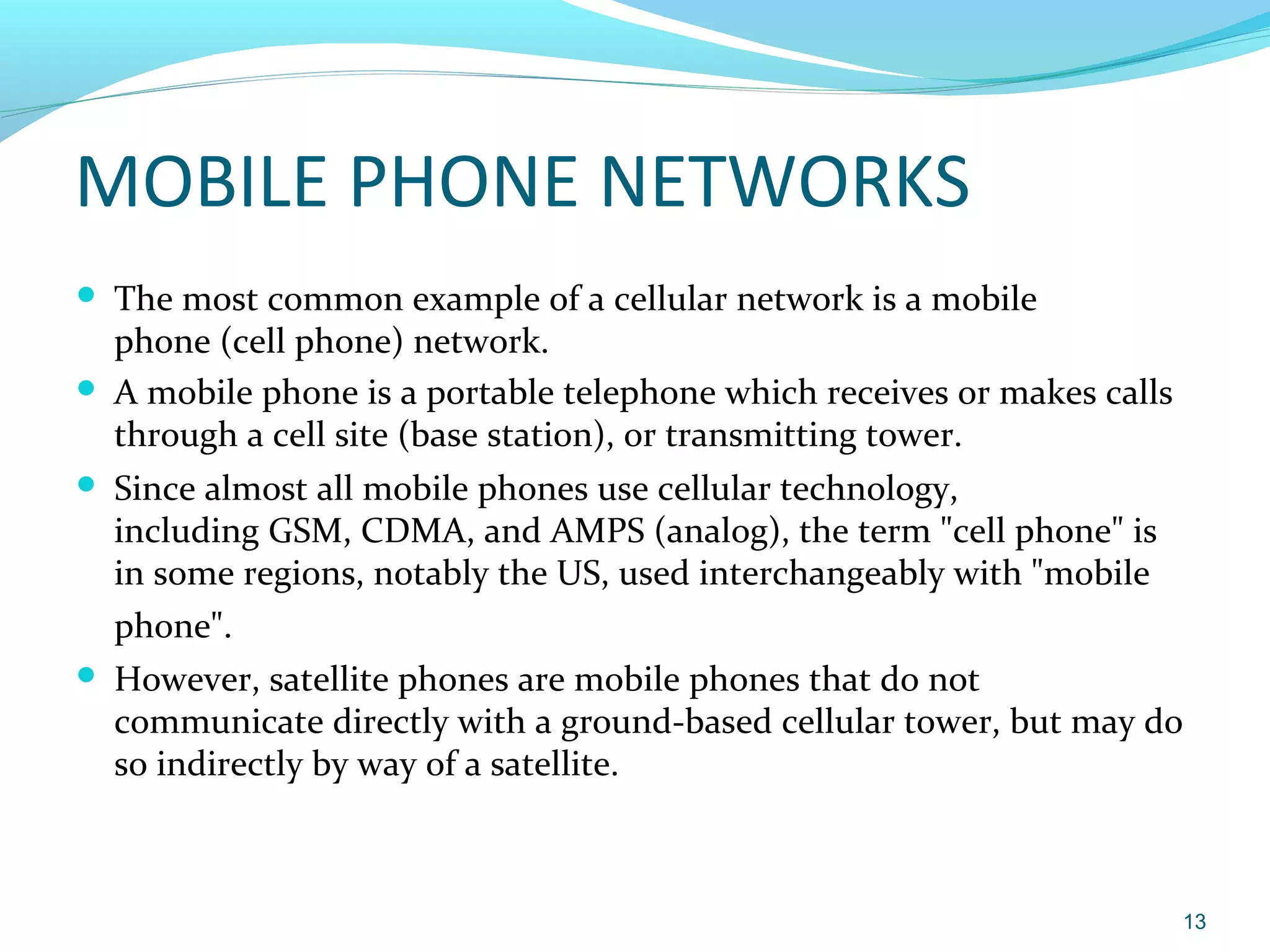 Cellular network presentation | PPT