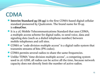 Cellular network presentation | PPT