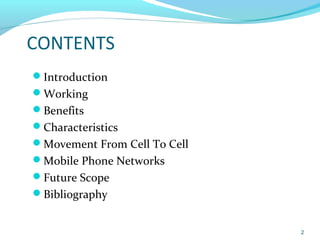 Cellular network presentation | PPT
