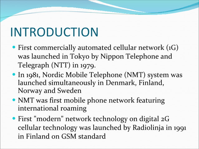 Cellular networks | PPT