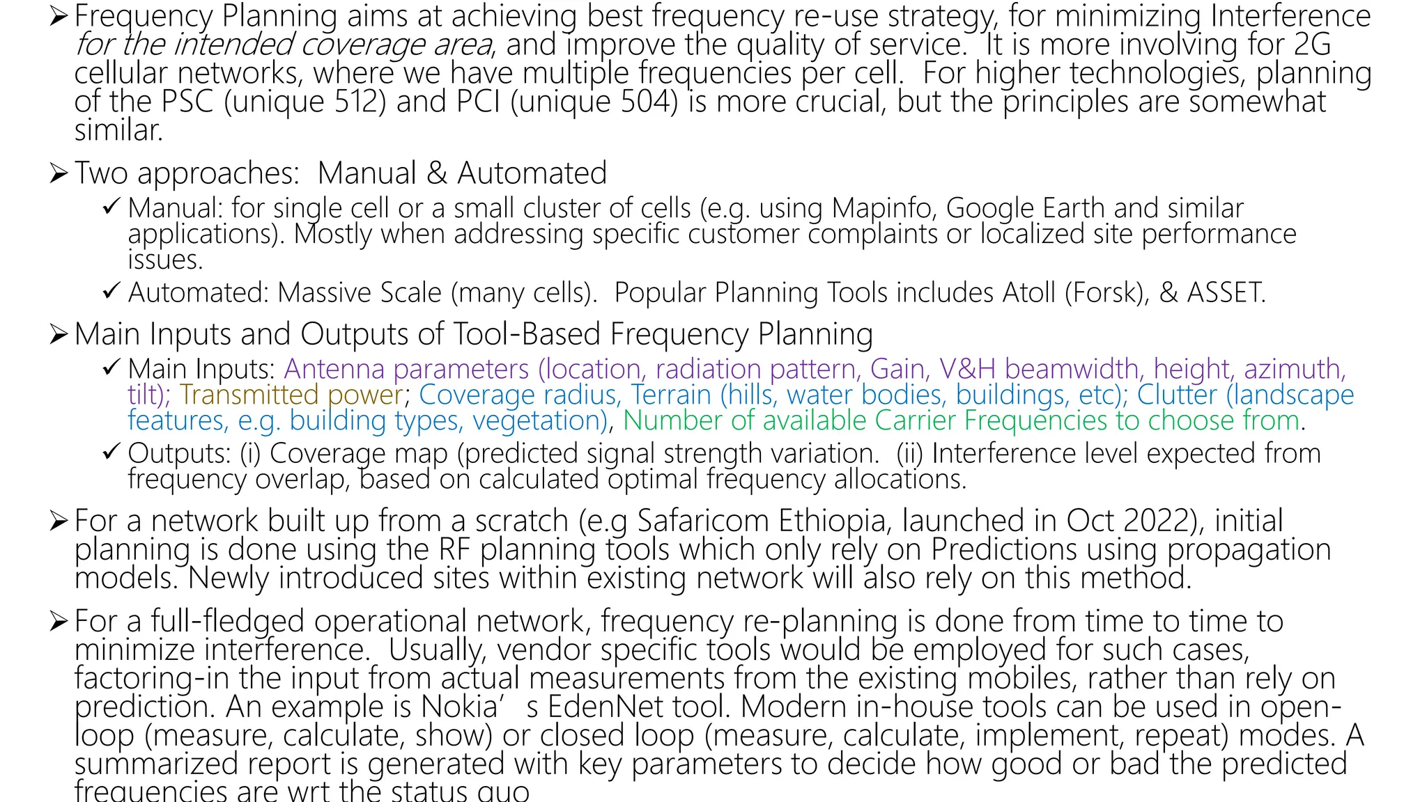 Cellular Networks Frequency Planning In A Nutshellpptx