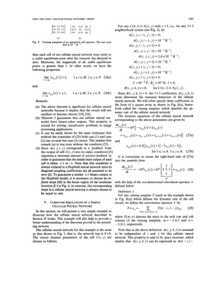 Cellular Neural Networks: Theory | PDF