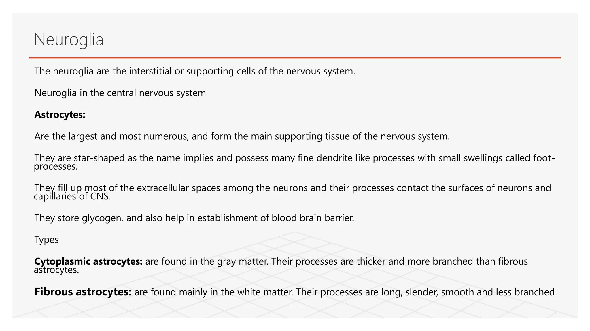 Cellular organization of the nervous system | PPTX