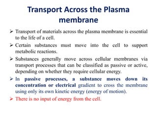 Cellular transport | PPTX