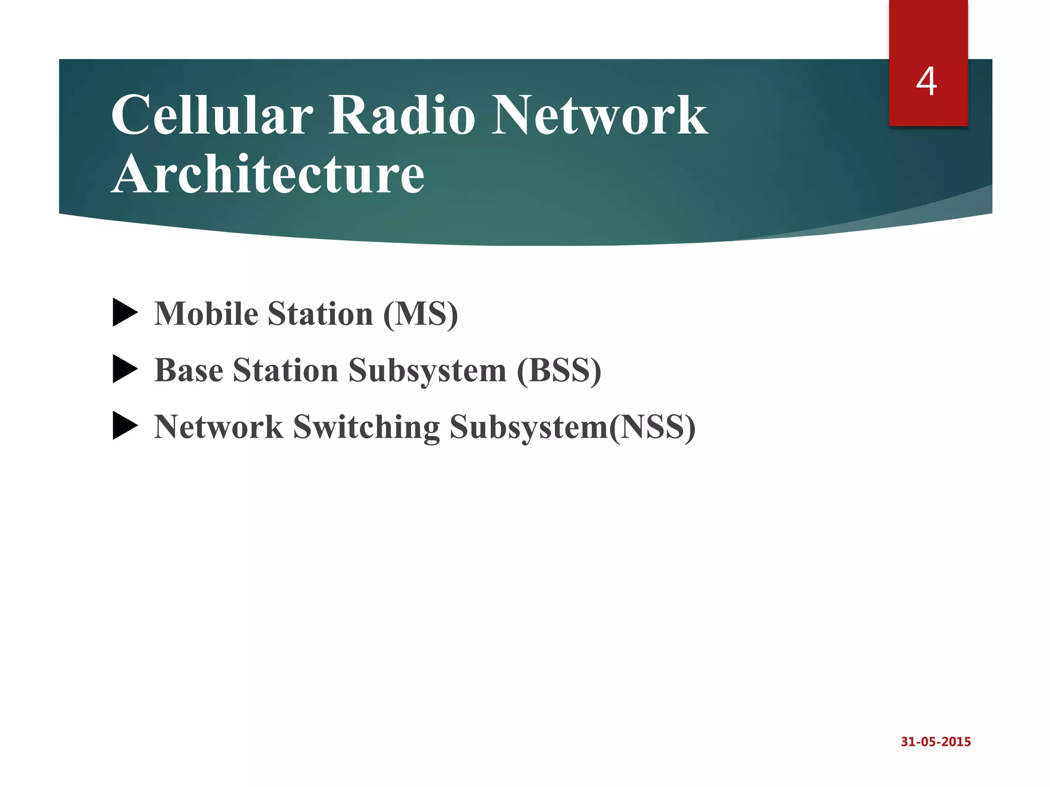 Cellular radio network | PPTX | Computer Networking | Computing