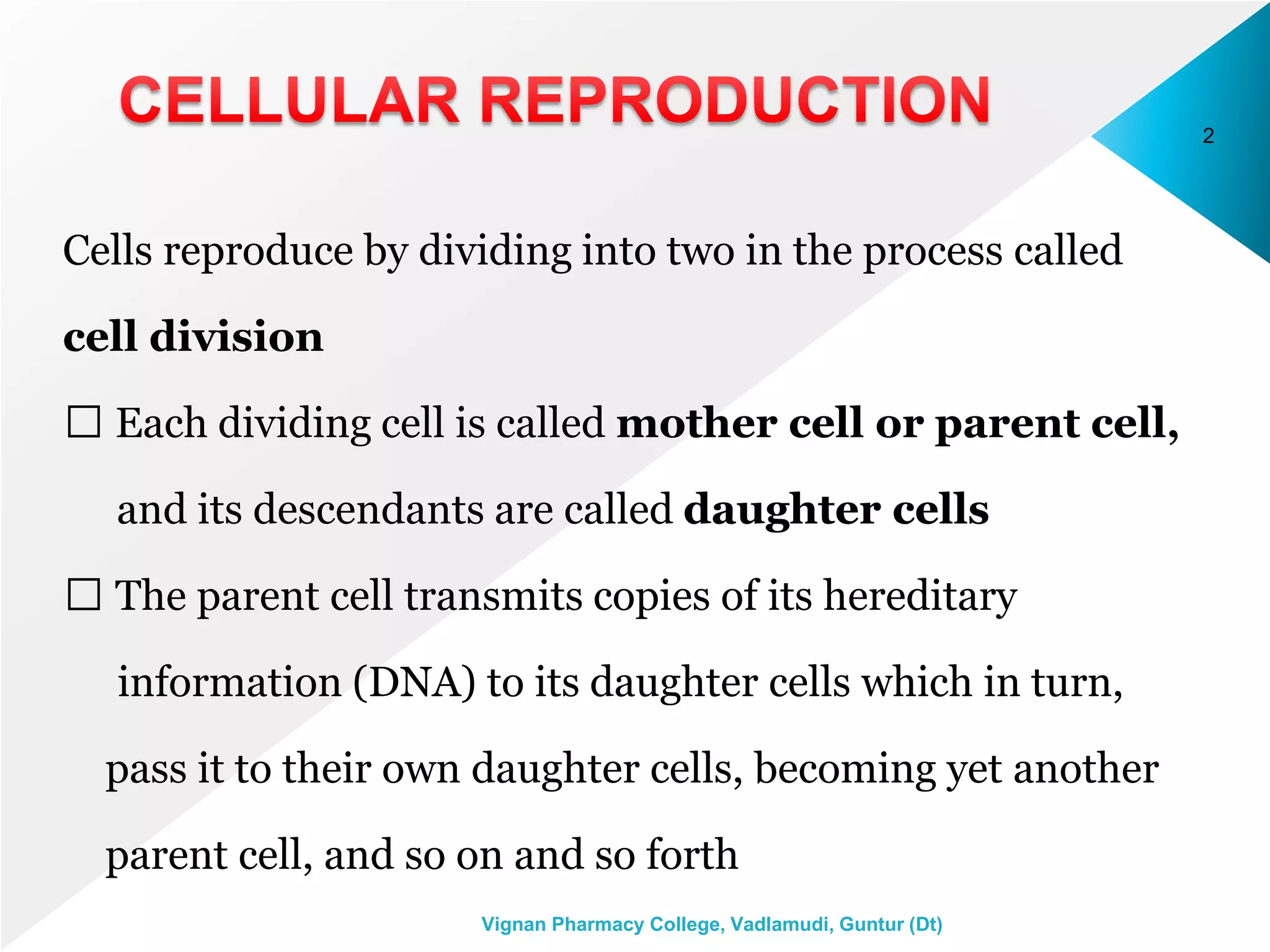 Cellular Reproduction | PPTX