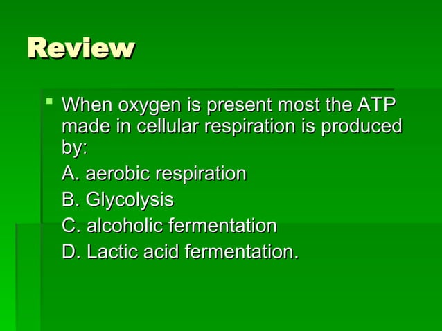 Cellular_Respiration: Glycolysis, Kreb Cycle, ETC | PPT