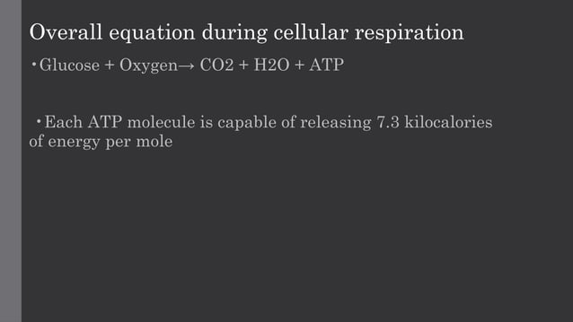 Cellular Respiration , it's types and stages of cellular respiration | PPT