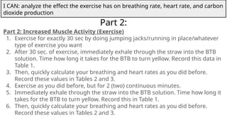 Cellular Respiration and heart rate Lab | PPTX