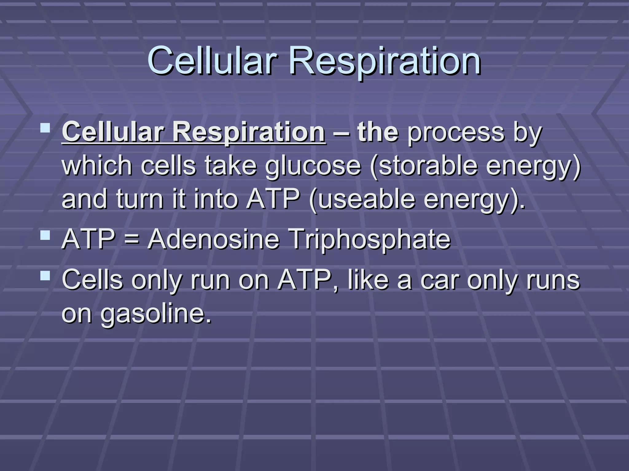 Cellular Respiration Notes | PPT